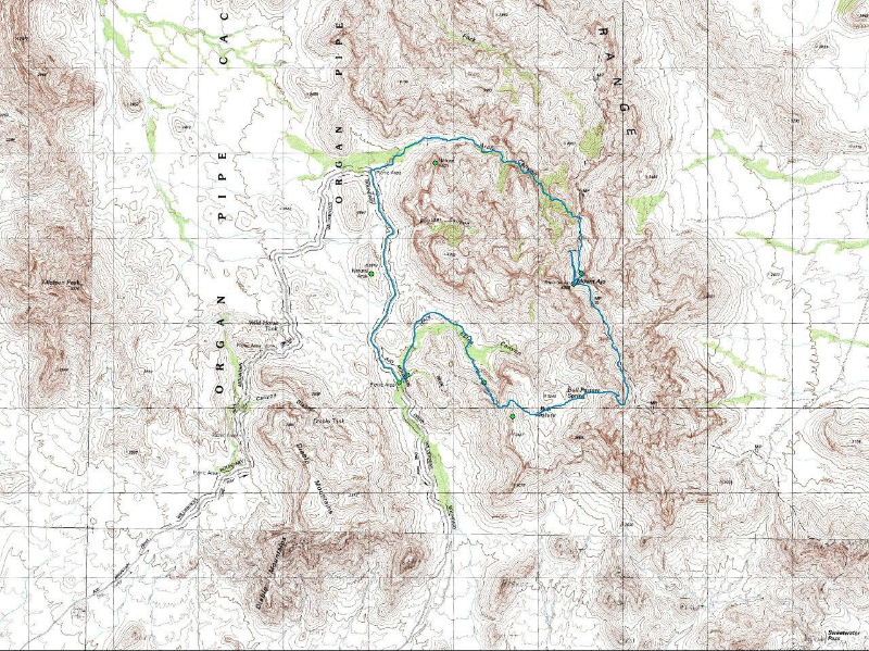 Mount Ajo backpack trip, Organ Pipe National Monument, Arizona, March ... Mount Ajo backpack trip, Organ Pipe National Monument, Arizona, March ...